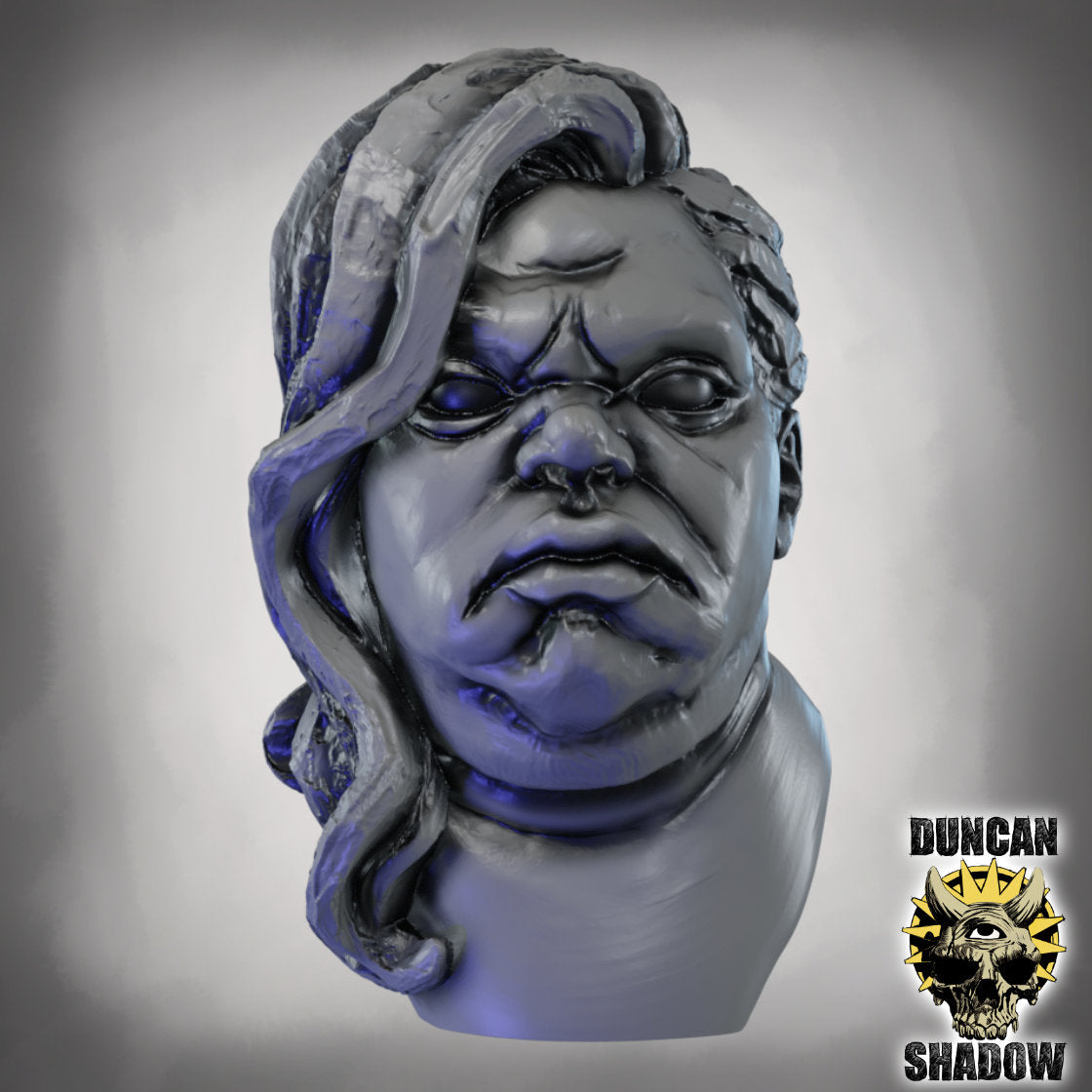 Grumpy Woman Bust – Fat Fae Forge