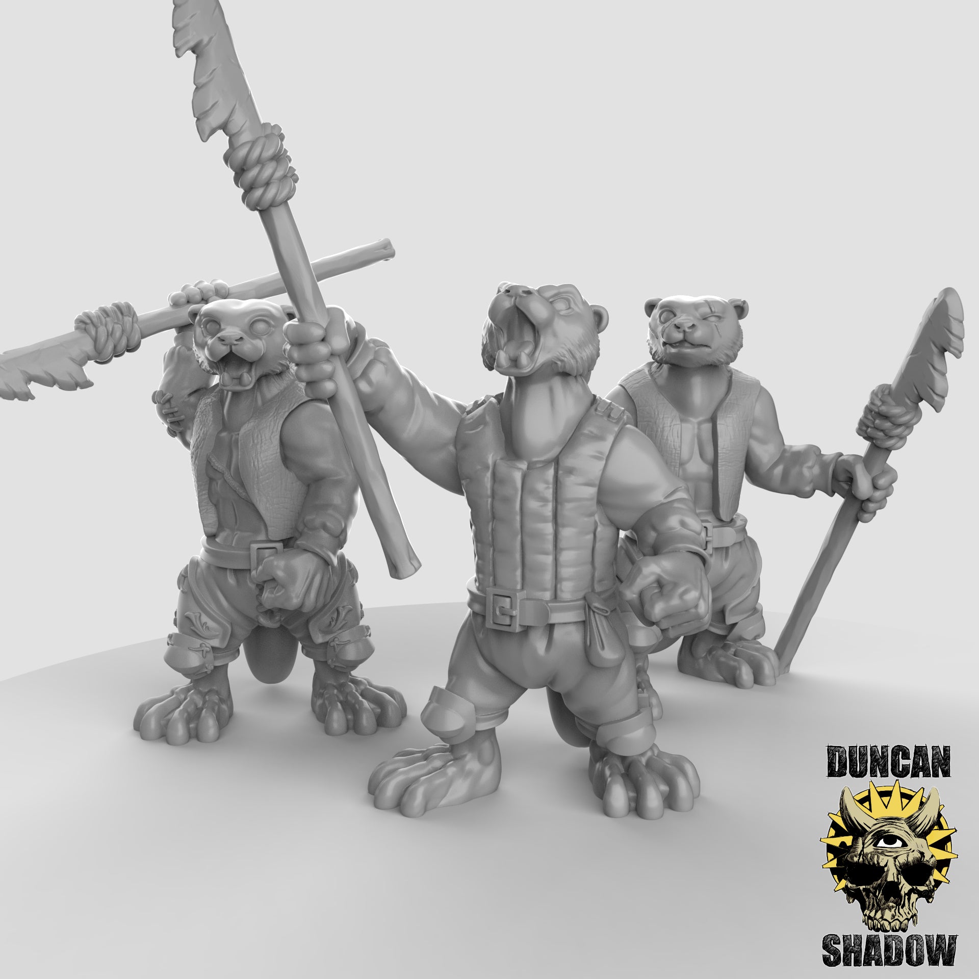 Otter folk with Harpoons – Fat Fae Forge
